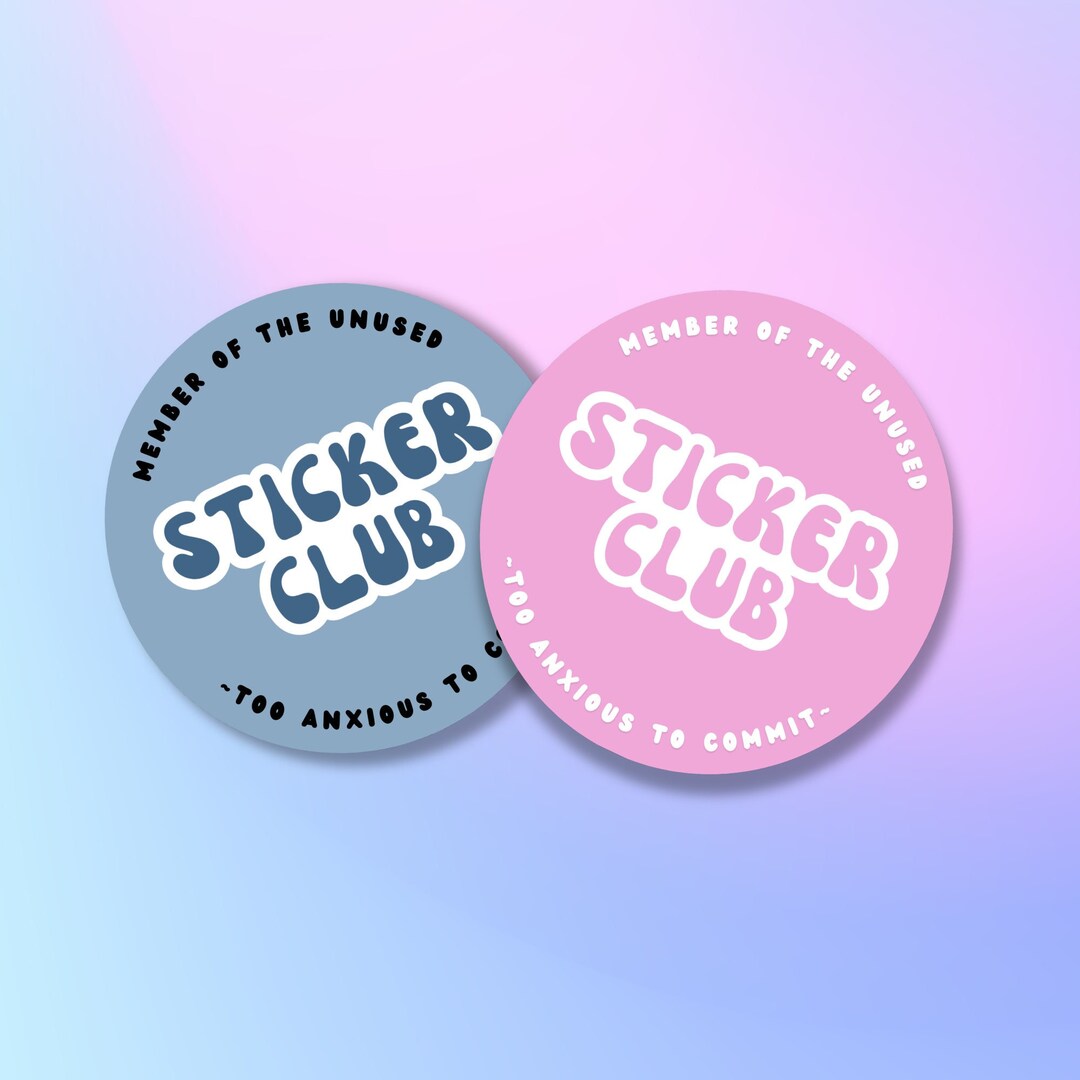 Member of the Unused Sticker Club - Funny Vinyl Sticker - Etsy