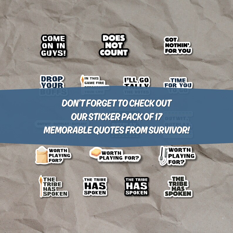 Survivor Puzzle TV Show Vinyl Sticker - Etsy