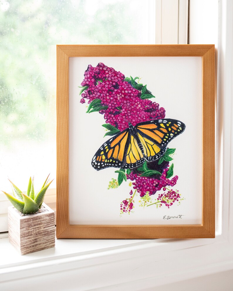Monarch Butterfly Art Print - Etsy