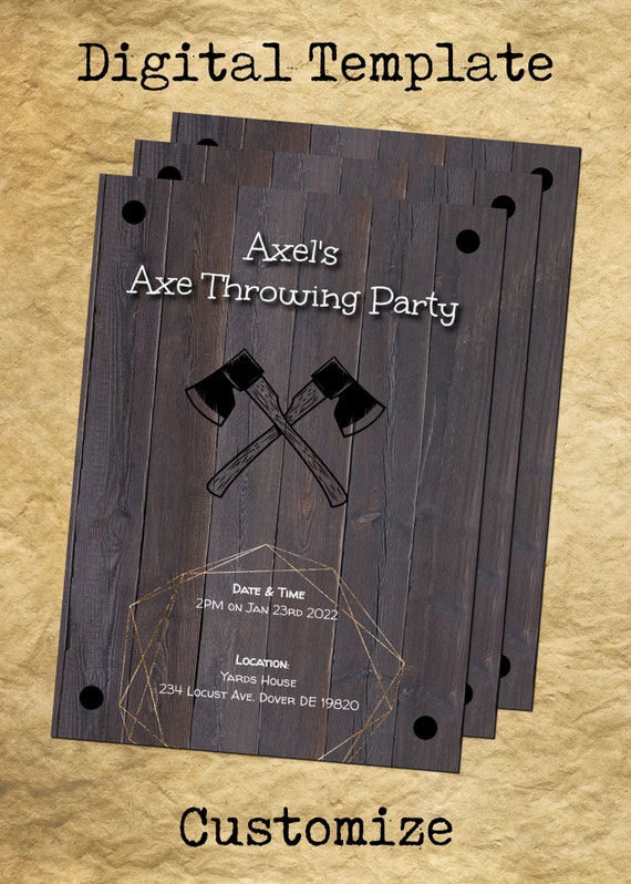 Axe Throwing Party - Etsy
