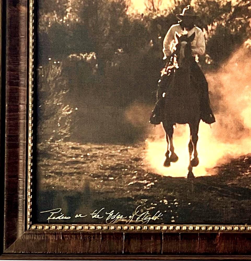 Cowboy,western,art,print,framed Giclee, Southwestern, Horses, “riders ...