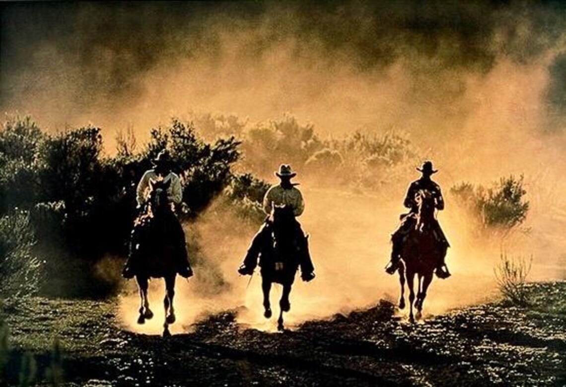 Cowboy,western,art,print,framed Giclee, Southwestern, Horses, “riders ...