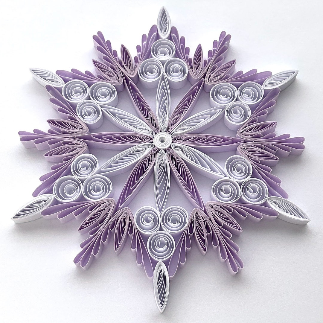 4.3" Paper Star, Quilled Art, Quilled Snowflake, Christmas Ornament ...