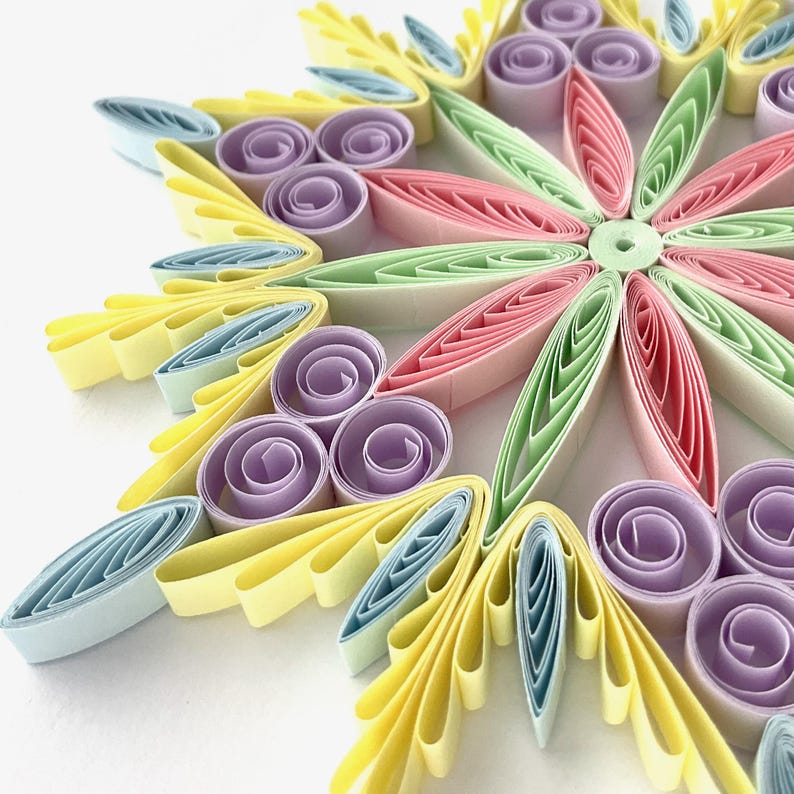 Christmas Star, Quilled Snowflake, Quill Ornament, Noel Decor, Hanging ...