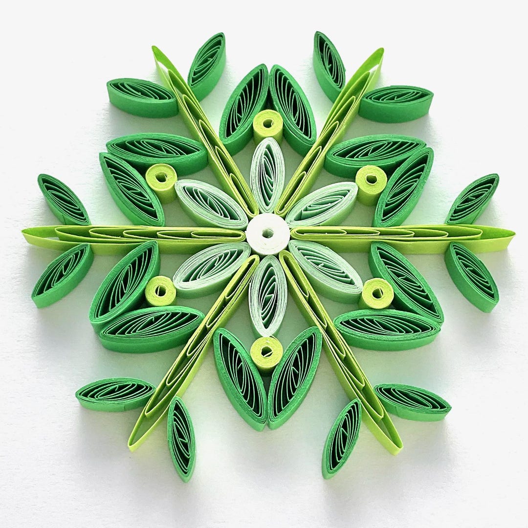 3" Paper Star, Quilled Art, Quilled Snowflake, Christmas Ornament ...