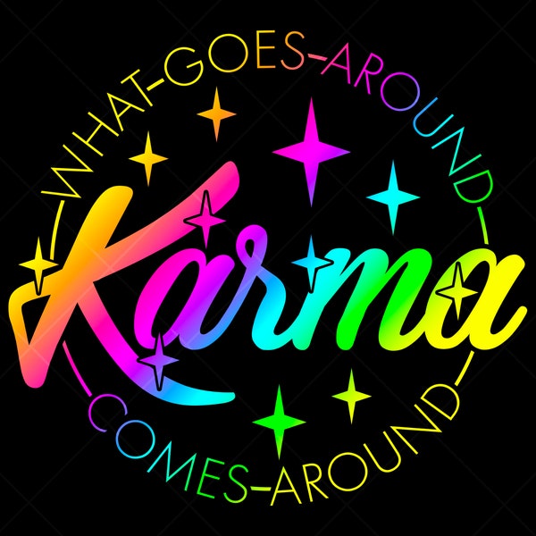 Karma Svg - Etsy