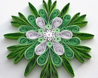 Paper Quill Art Hanging Ornament Quill Snowflake Quill Mandala Crystal ...