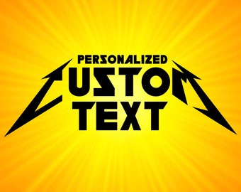 Metallica Custom Font - Etsy