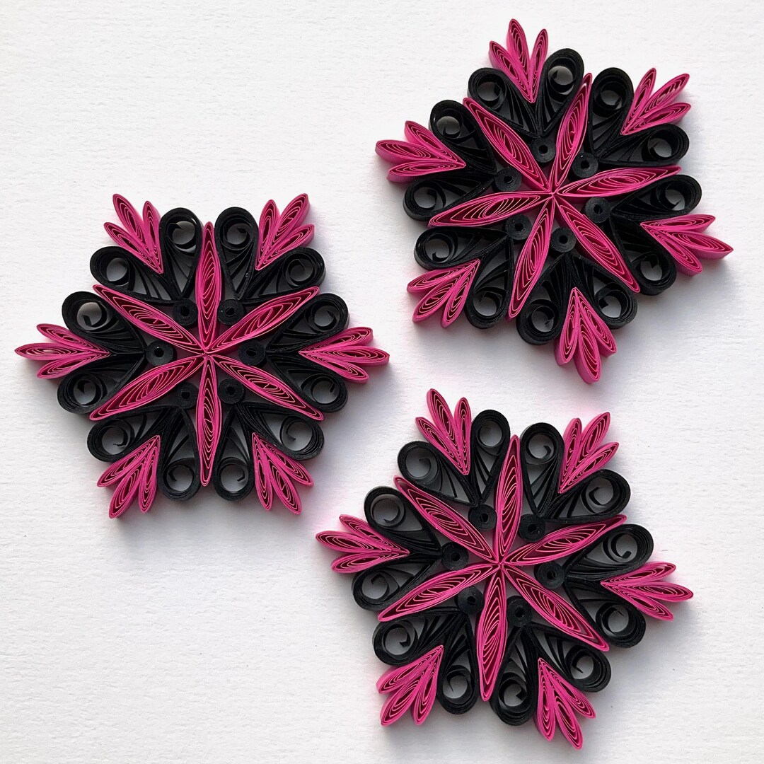 2.8" Paper Star, Quilled Art, Quilled Snowflake, Christmas Ornament ...