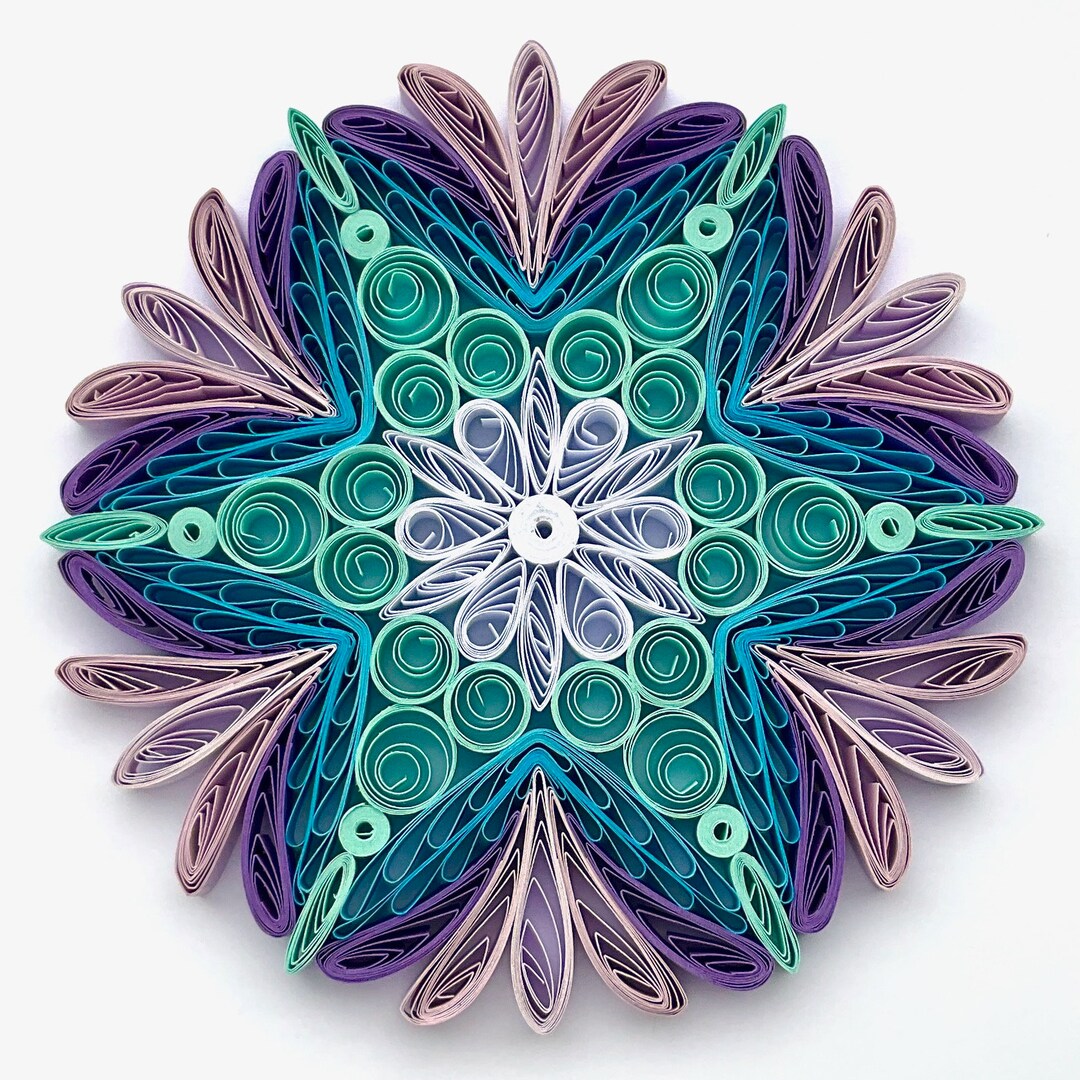 3.5" Paper Star, Quilled Art, Quilled Snowflake, Christmas Ornament ...