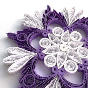 3.7" Paper Star, Quilled Art, Quilled Snowflake, Christmas Ornament ...