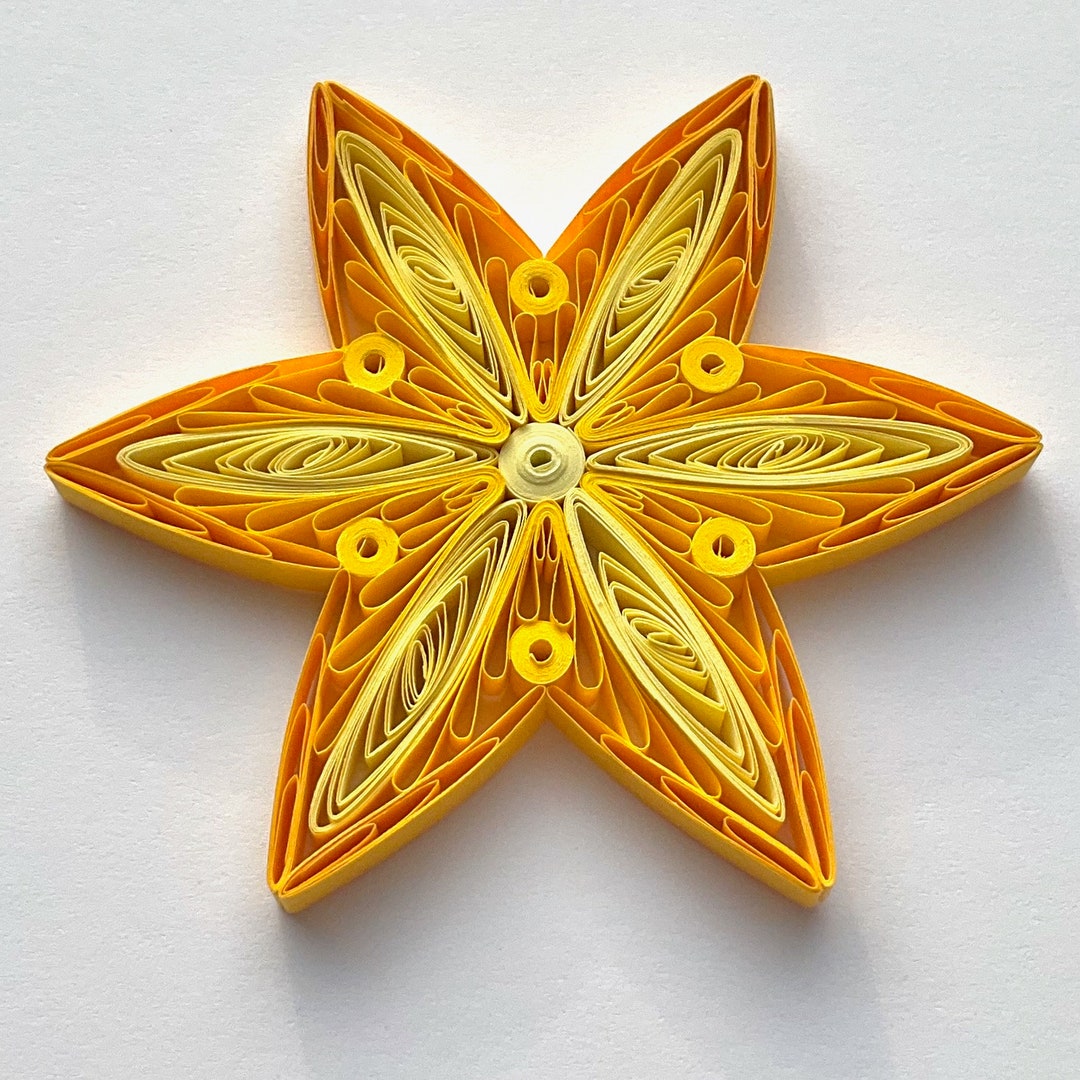 Easter Art, Quilled Snowflake, Quilled Star, 3D Paper Art, Easter ...