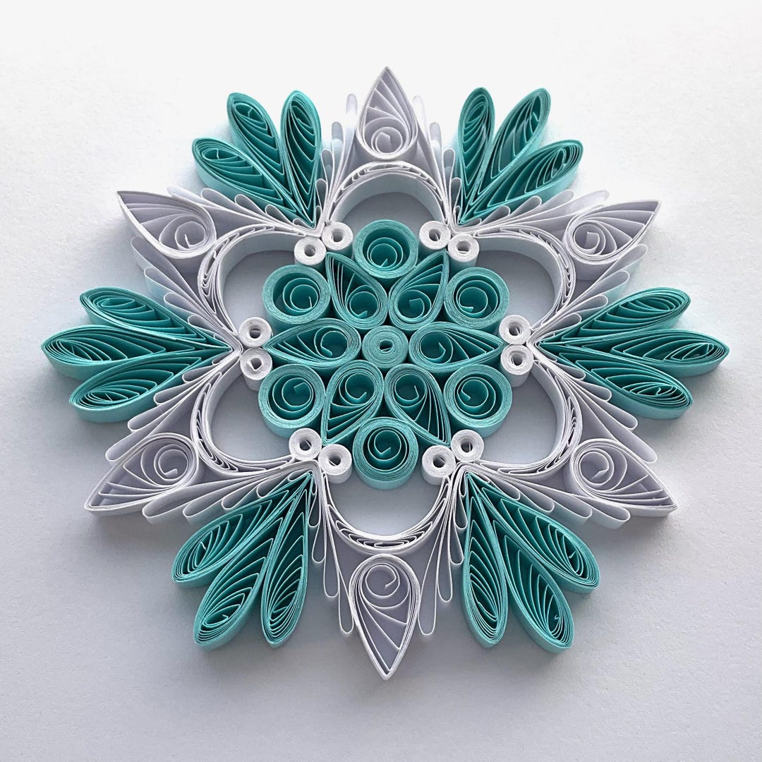 Christmas Star, Quilled Snowflake, Quill Ornament, Noel Decor, Hanging ...