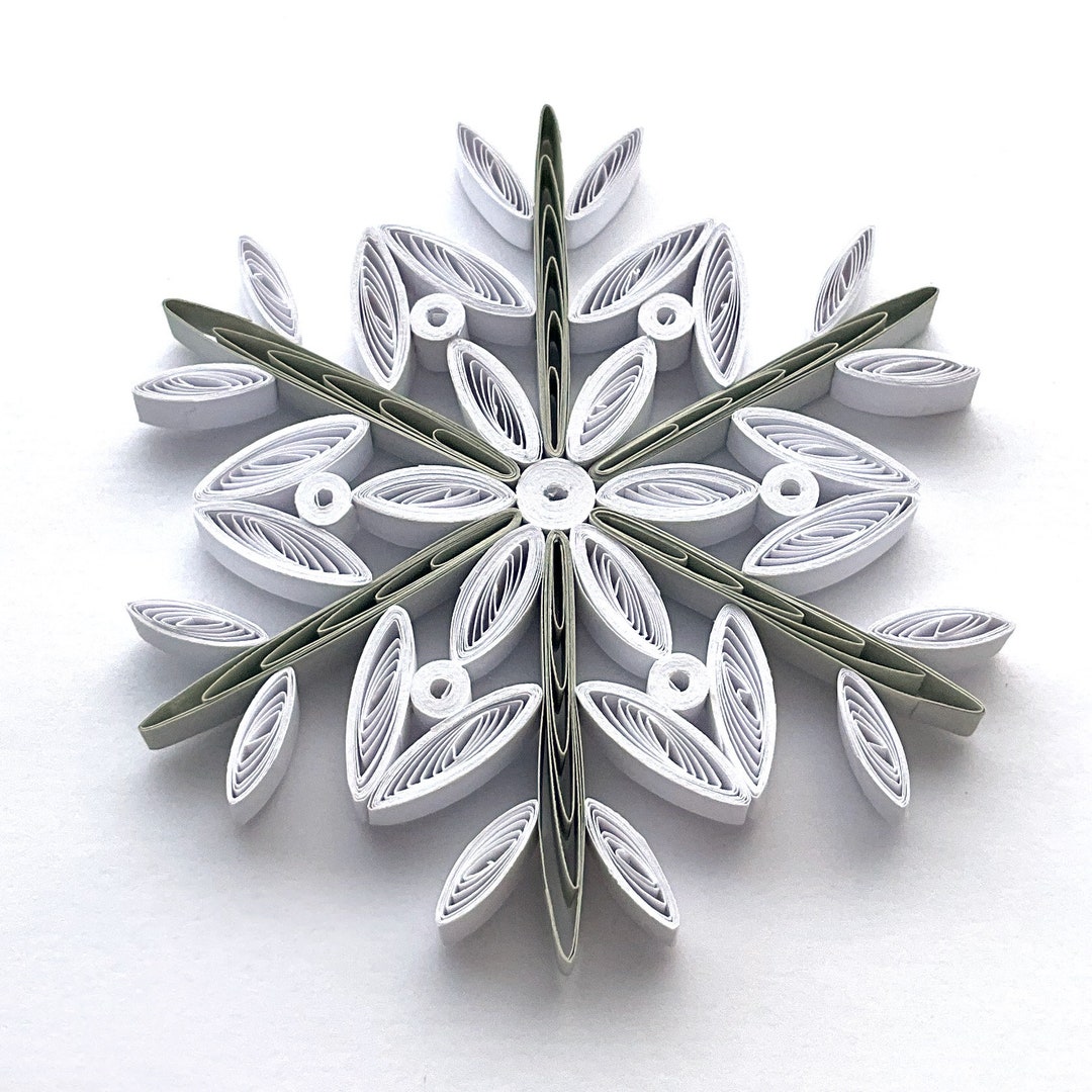 3" Paper Star, Quilled Art, Quilled Snowflake, Christmas Ornament ...