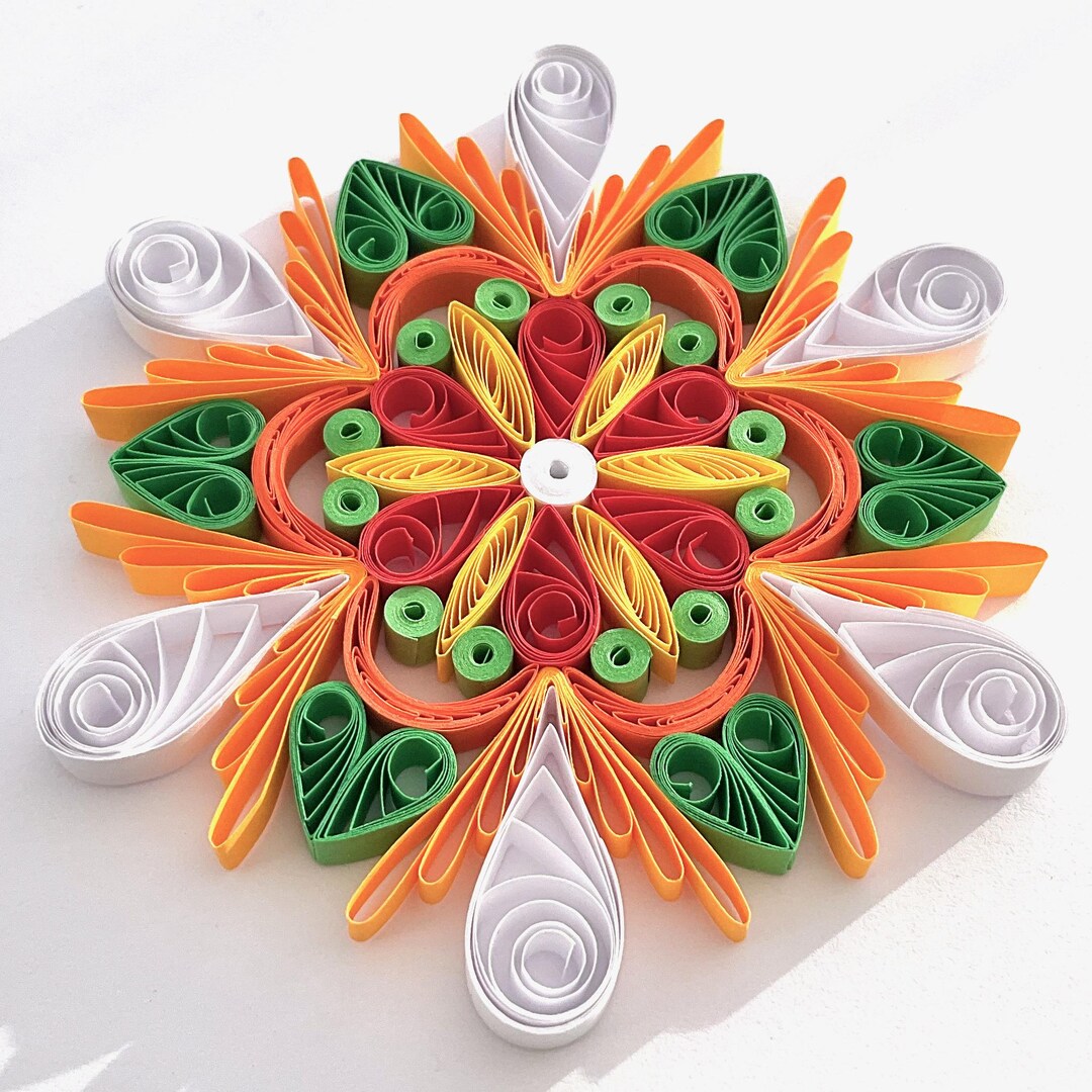 3.5" Paper Star, Quilled Art, Quilled Snowflake, Christmas Ornament ...