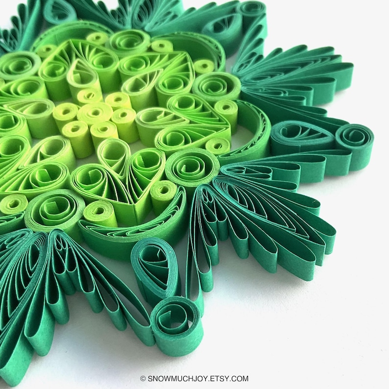 Adorno de copo de nieve de estrella de Navidad acolchado hecho a mano ...