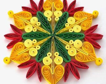 Quill Art, Quill Ornament, Quill Snowflake, Quill Christmas Ornament ...