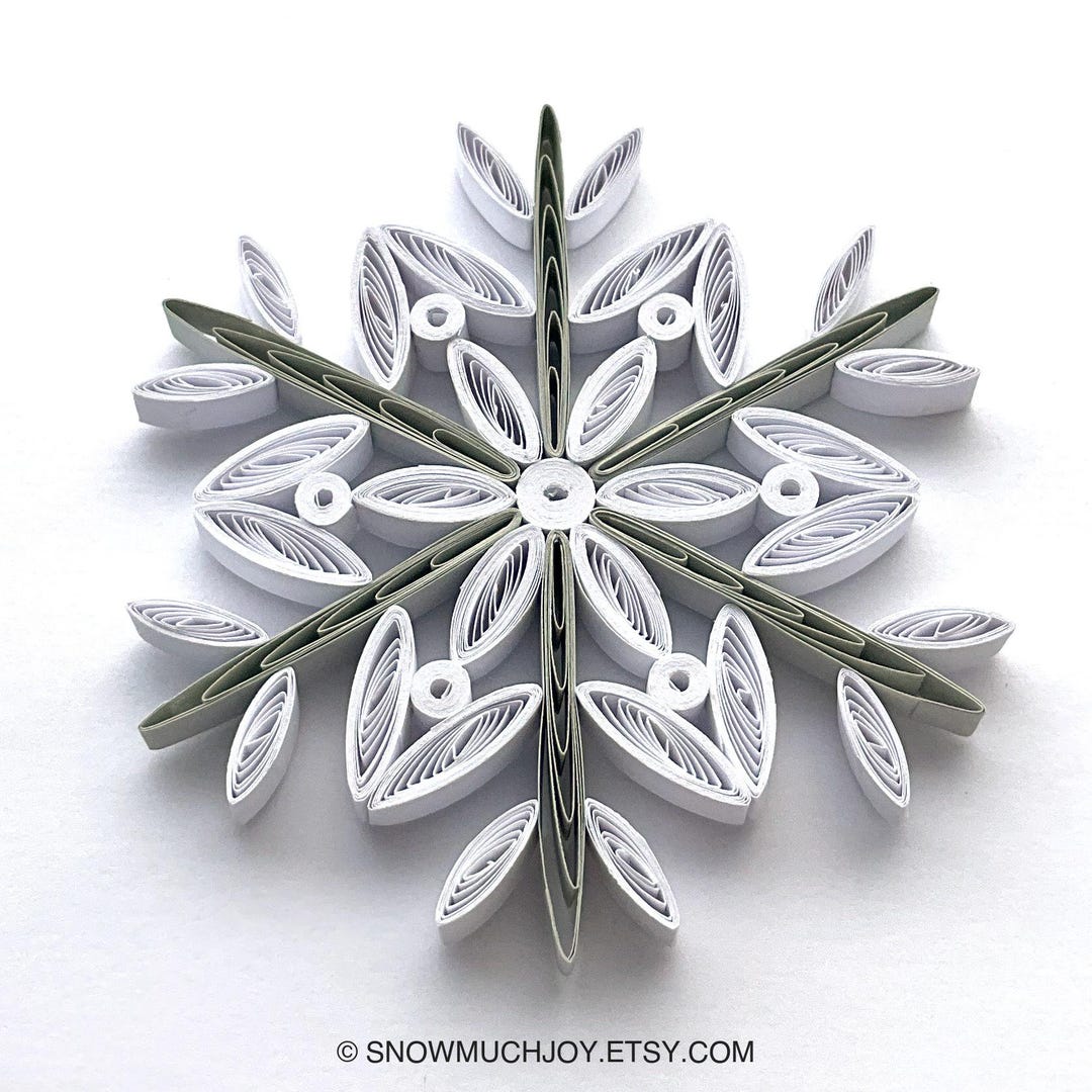 Christmas Star, Quilled Snowflake, Quill Ornament, Noel Decor, Hanging ...