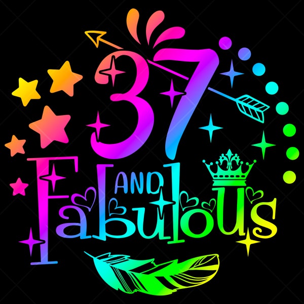 37th Birthday Shirt Svg - Etsy