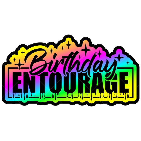 Birthday Entourage - Etsy