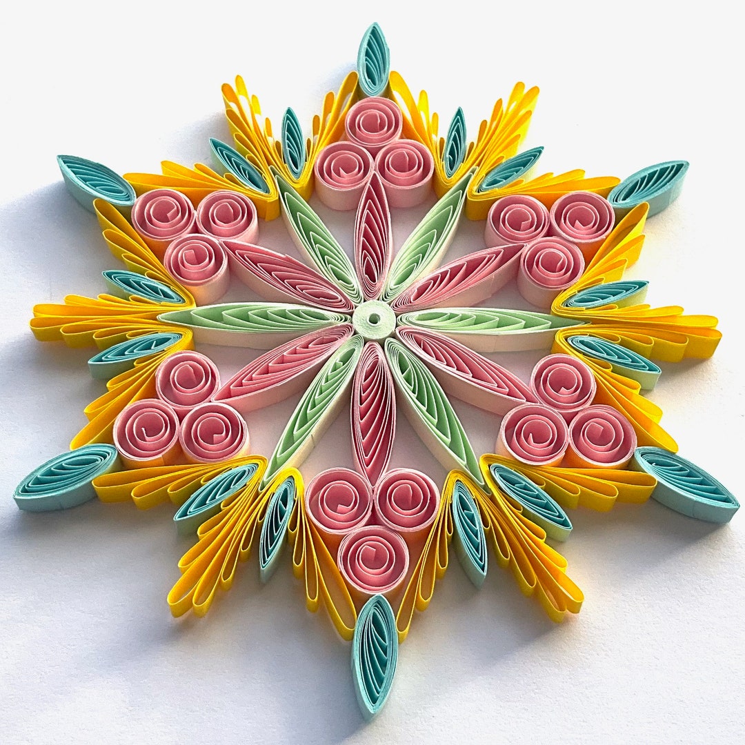 Easter Art, Quilled Snowflake, Quilled Star, 3D Paper Art, Easter ...