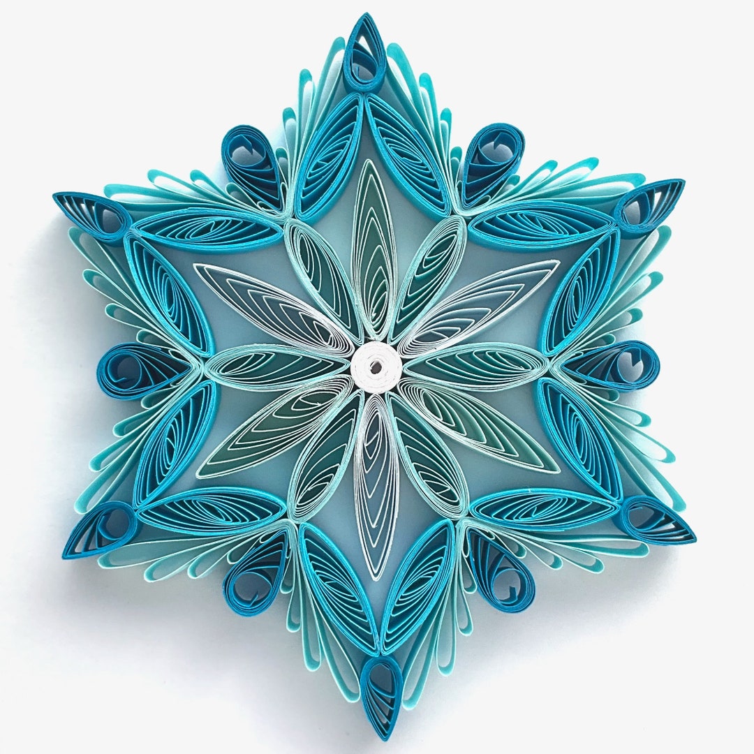 3.5" Paper Star, Quilled Art, Quilled Snowflake, Christmas Ornament ...