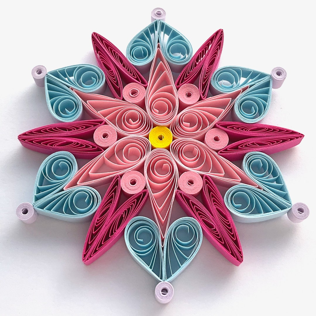 3.3" Paper Star, Quilled Art, Quilled Snowflake, Christmas Ornament ...