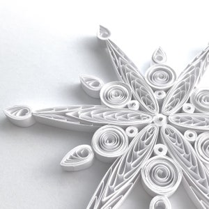 4.5" Paper Star, Quilled Art, Quilled Snowflake, Christmas Ornament ...