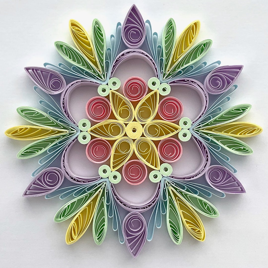 3.5" Paper Star, Quilled Art, Quilled Snowflake, Christmas Ornament ...