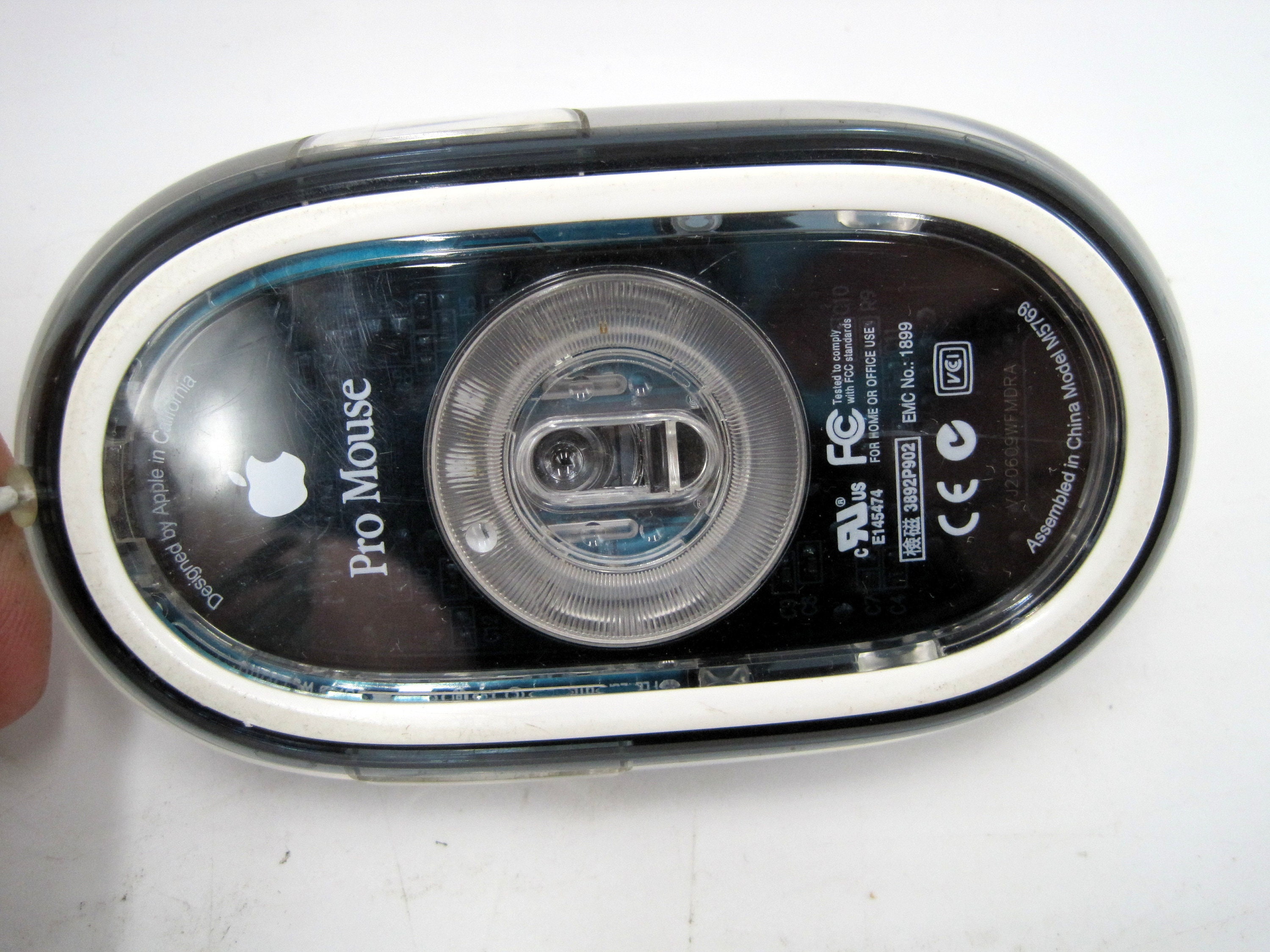 Apple Pro Mouse Model M5769 Wired USB Clear Black Transparent Fully ...