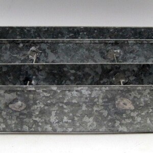 VTG Industrial Galvanized Metal Divided Tray W/wire Mesh Bottom 18" X ...