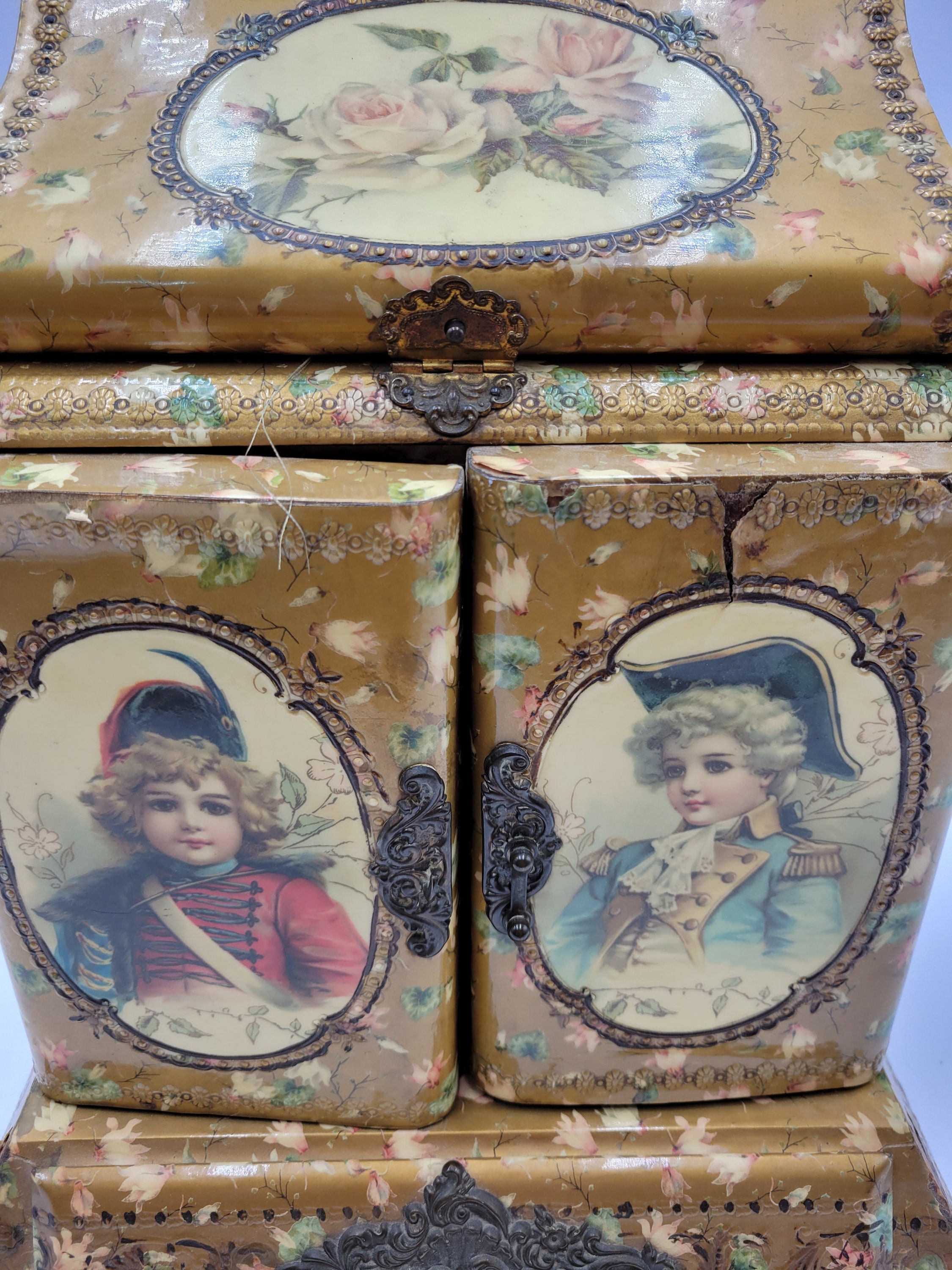 Victorian Antique Celluloid Mid-1800s Vanity Dresser Box - Etsy