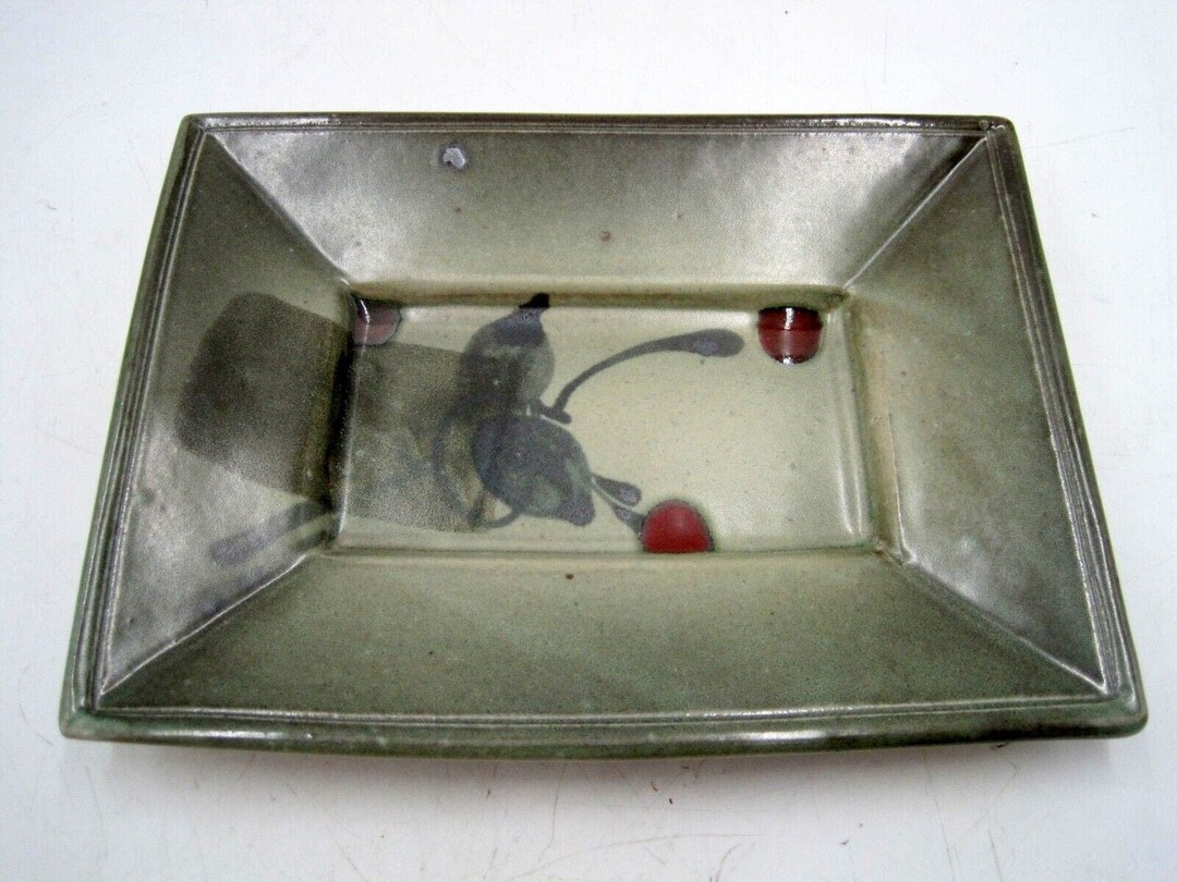 Ron Carson Studio Art Pottery Signed Decorative Tray 8 X 6 Tacoma WA - Etsy