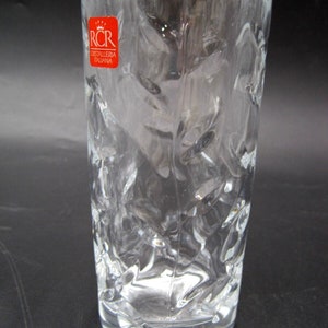 RCR LAURUS Clear Crystal Glass Tumblers 17oz Made in Italy Set of 6 ...