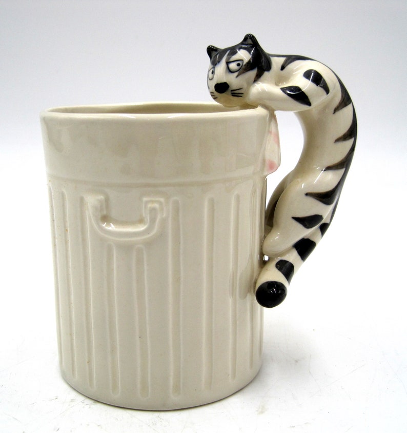 Vintage Takahashi Tom Cat on Trash Can Ceramic Coffee Mug - Etsy