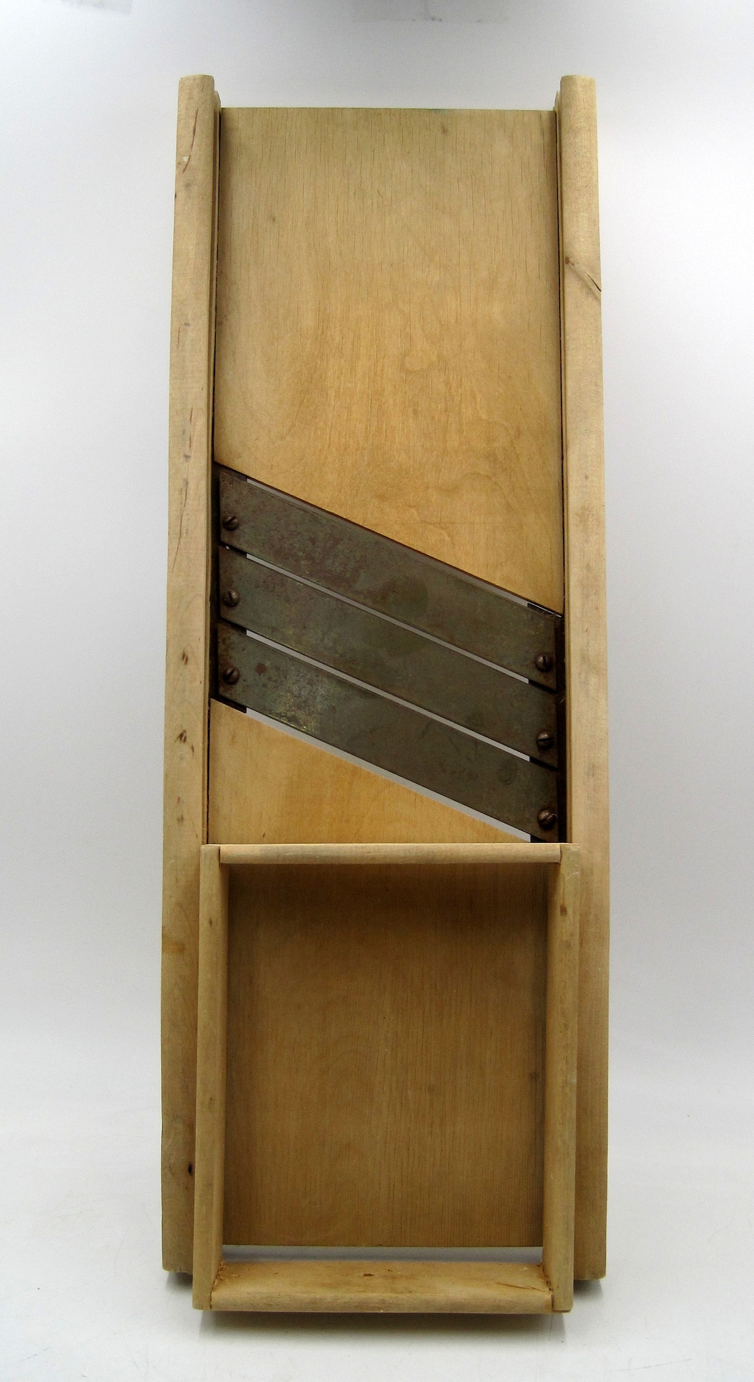 VTG Wooden Kraut Cabbage Slaw 3 Blade Cutter Slicer W/box - Etsy