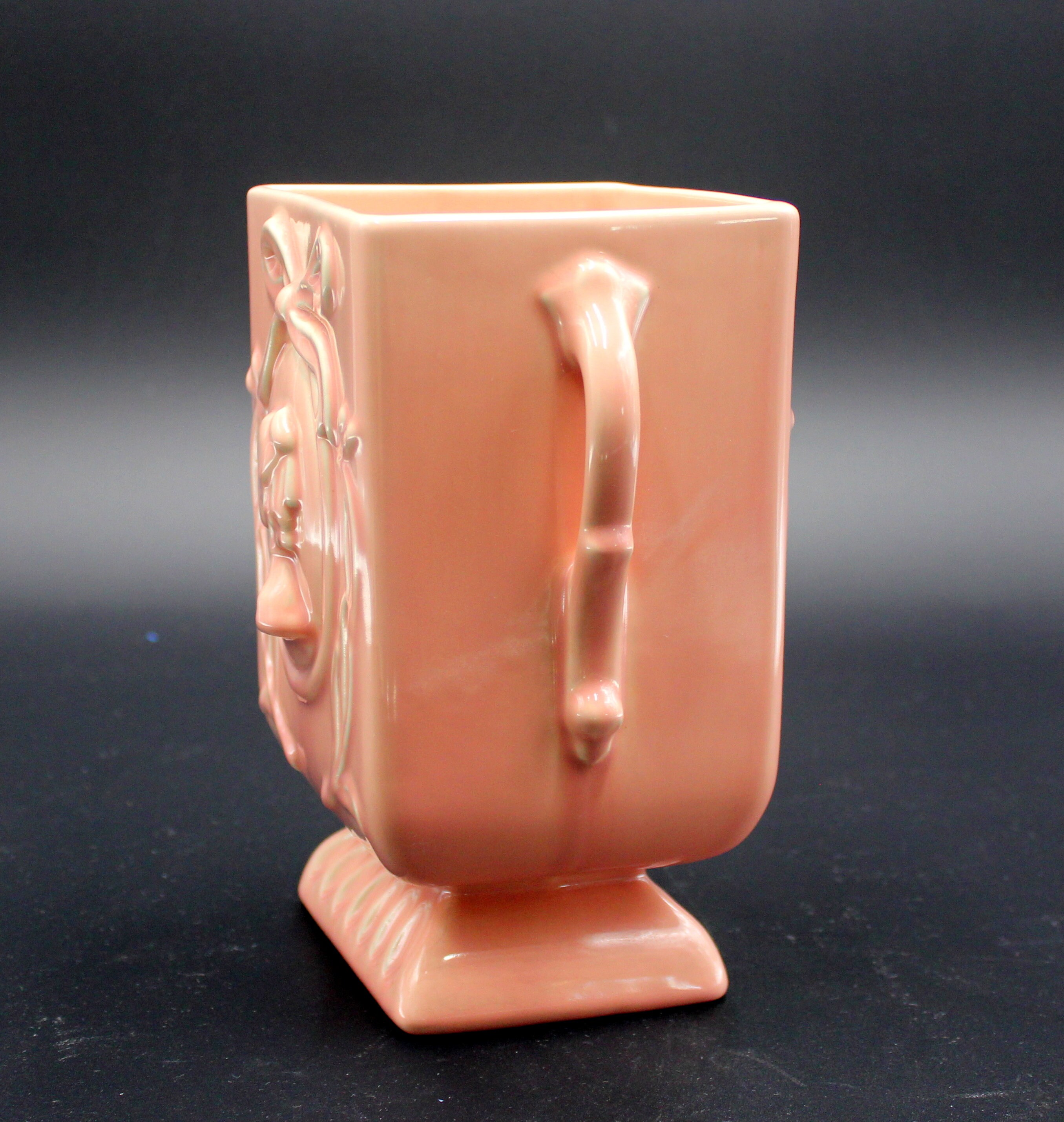 Vintage PINK CAMEO LADY Pacific Pottery Vase 3406 - 1960's - 7 3/4 ...