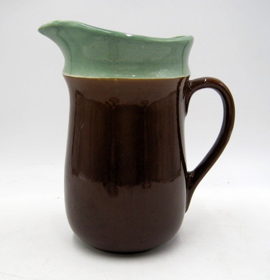 Red Wing Bakeware Oomph Pitcher American Art Pottery Brown Green ...