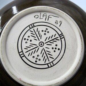 VTG 80's Ted Juve Olaf Art Pottery Planter Mountains & Grass Design PNW ...