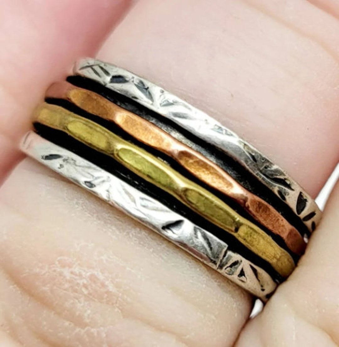 Vintage Dbm Kensington Spinner Band Ring Size 9.5 Sterling Silver 925 ...