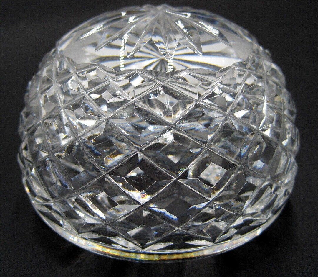 Waterford Lead Crystal Domed Faceted Starburst Hollow Paperweight - Etsy