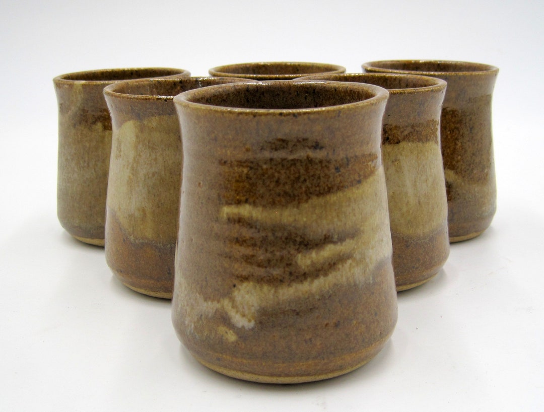Set of 6 - Studio Pottery Cups Jen Sen Bob Jensen La Grande Oregon PNW ...