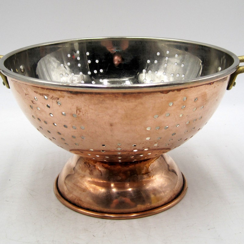 Copper Colander - Etsy