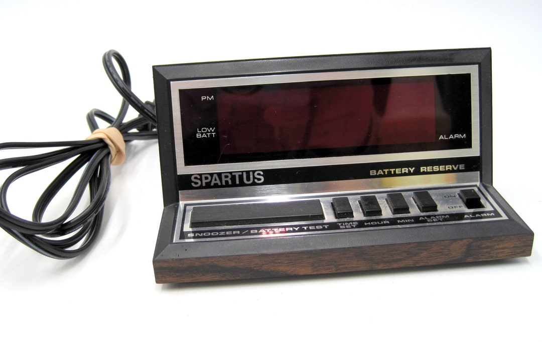 Spartus Vintage Digital Alarm Clock Model 1140 TESTED - Etsy