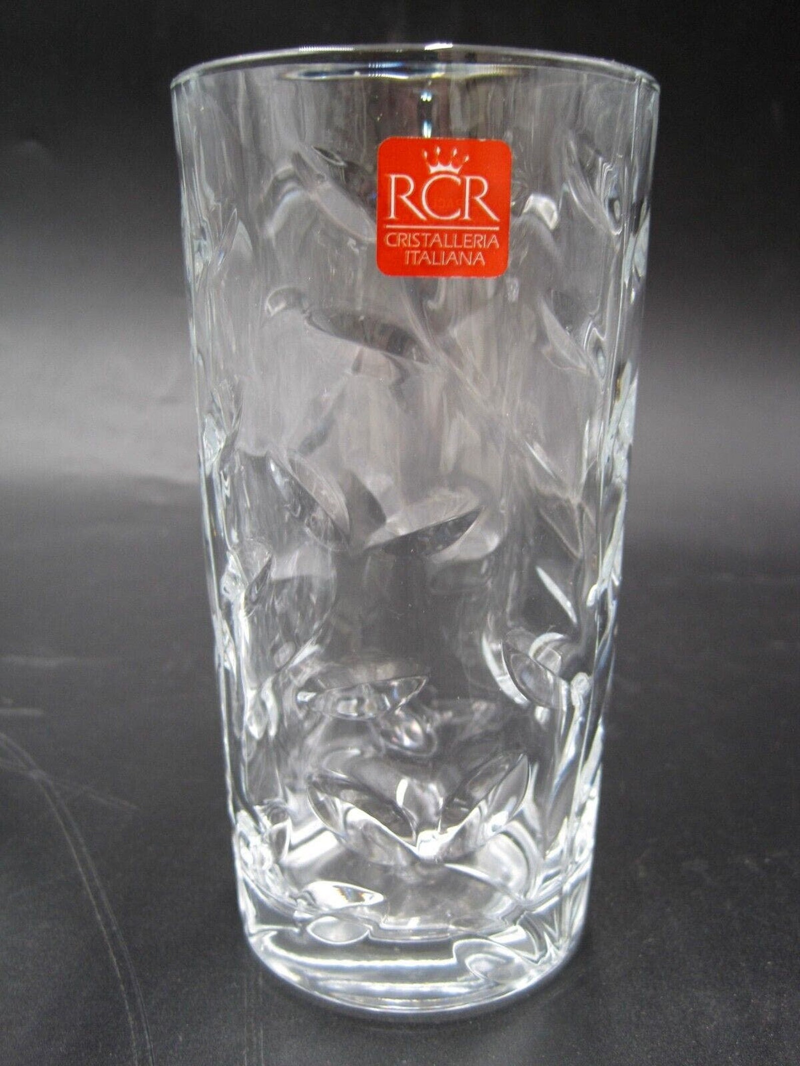 RCR LAURUS Clear Crystal Glass Tumblers 17oz Made in Italy Set of 6 MINT - Etsy