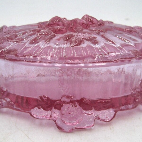 Fenton Glass Box With Lid - Etsy