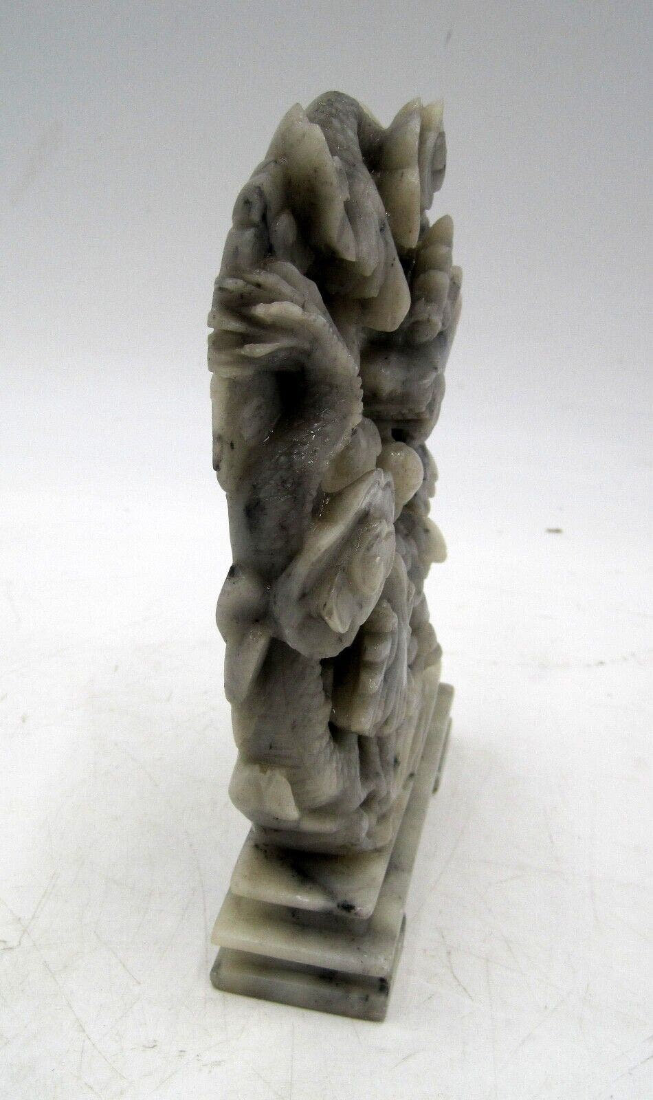 Carved Natural Heavy Soapstone Dragons Art Piece Figurine - Etsy