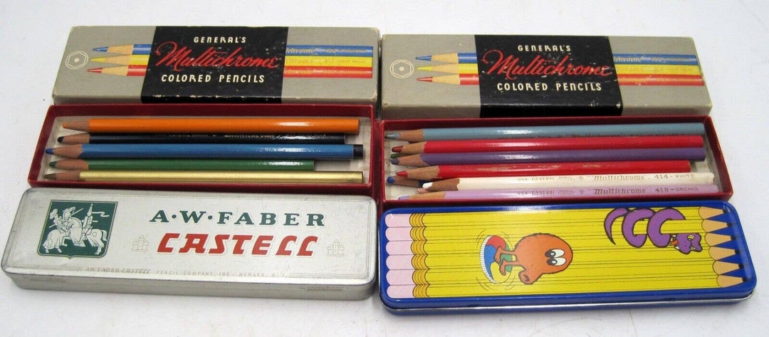 Vintage General Multichrome Colored Pencil Art Plus Faber Castell & Q ...