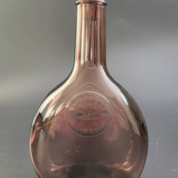 Purple Glass Bottle - Etsy