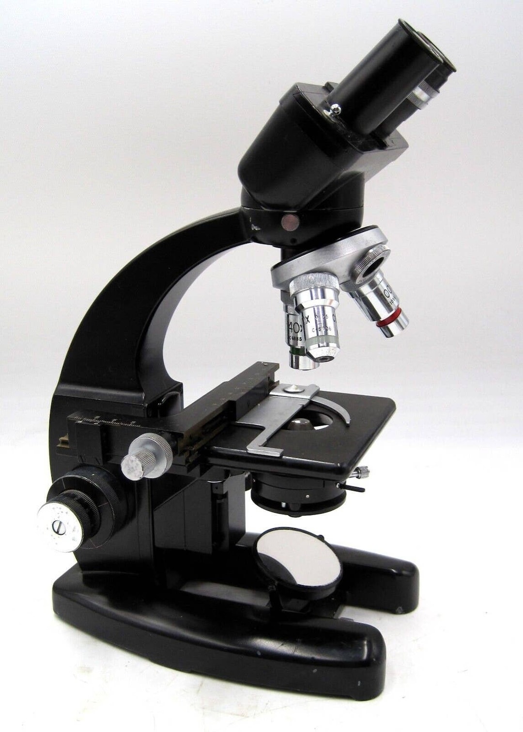 Vintage Cooke Troughton & Simms LTD Microscope W/objectives 3X 10X 40X ...